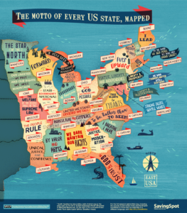 The Motto of Every US State, Mapped - CashNetUSA Blog