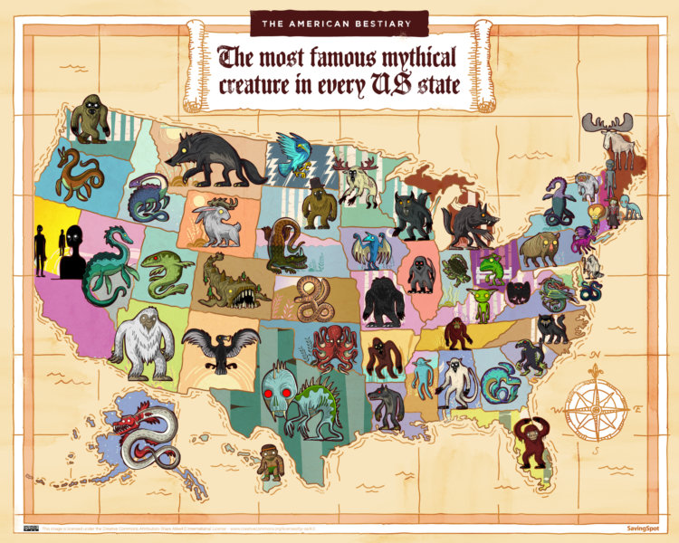 The American Bestiary: The Most Famous Mythical Creature of Every US ...