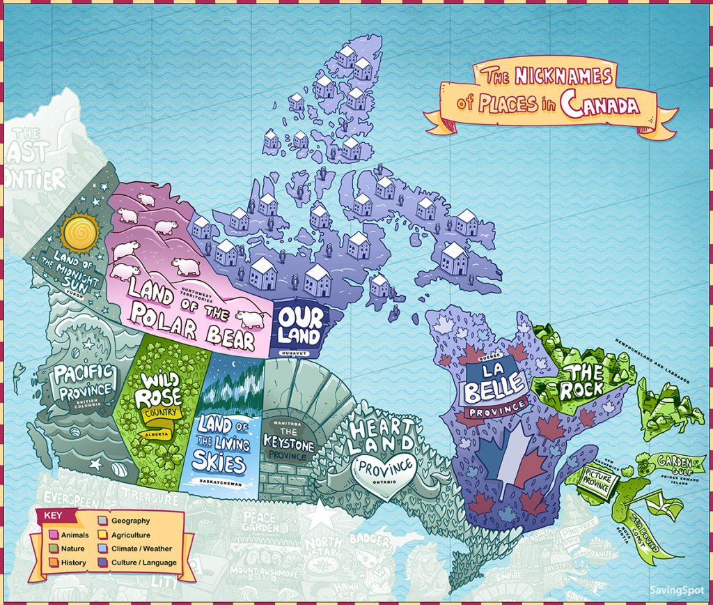 The Nicknames of Places in Canada and the United States - CashNetUSA Blog