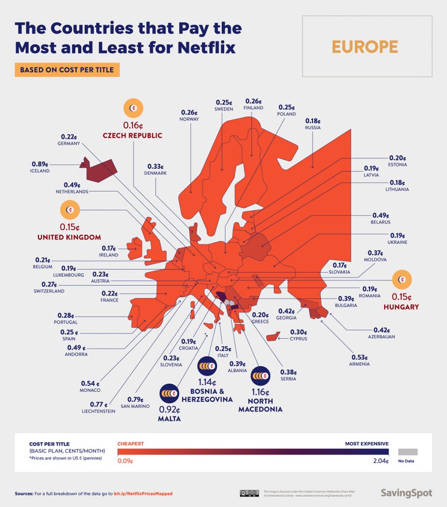 Which Countries Pay The Most and Least for Netflix? - CashNetUSA Blog