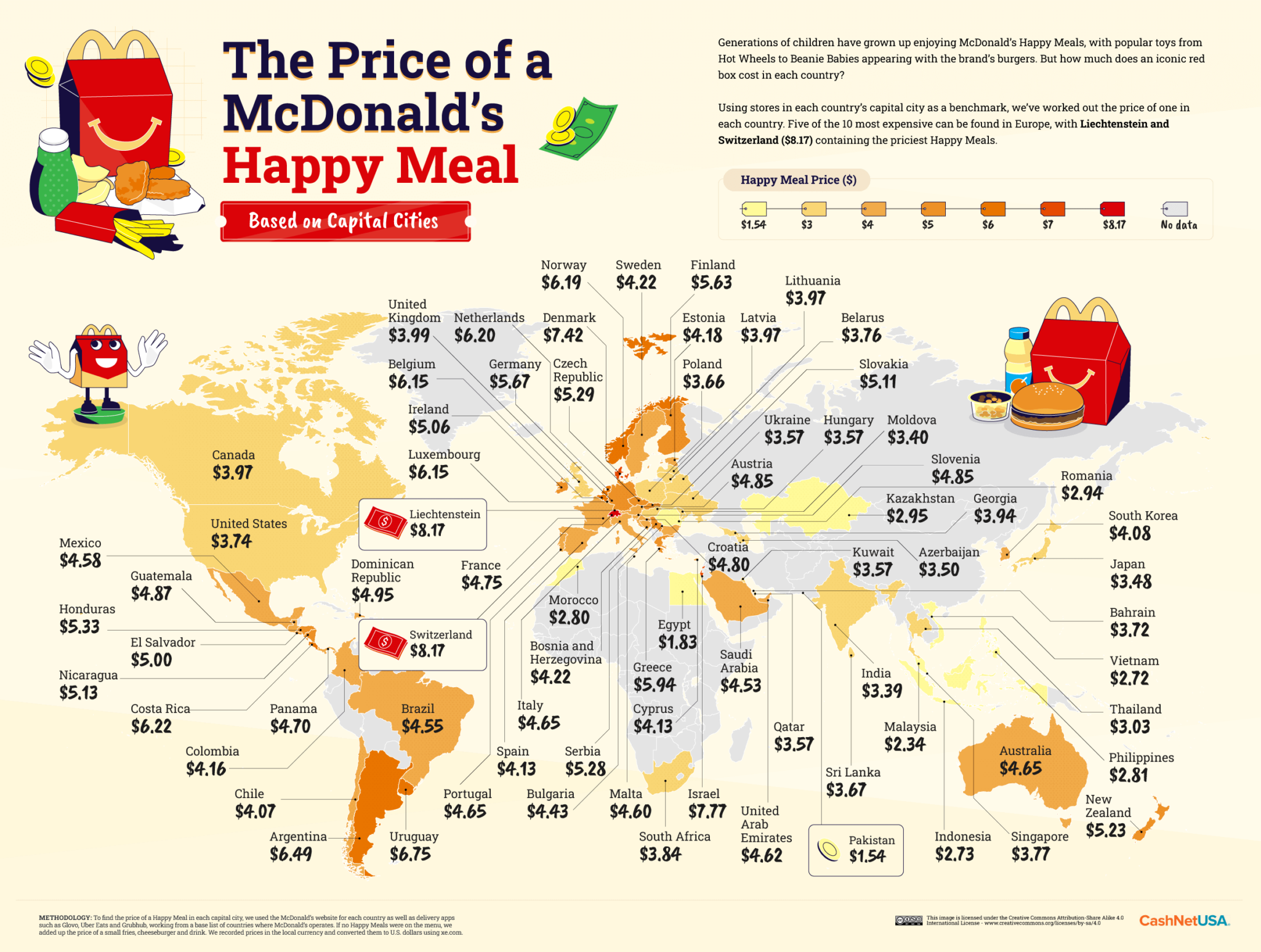 The Price Of Mcdonald S Around The World And America Cashnetusa Blog