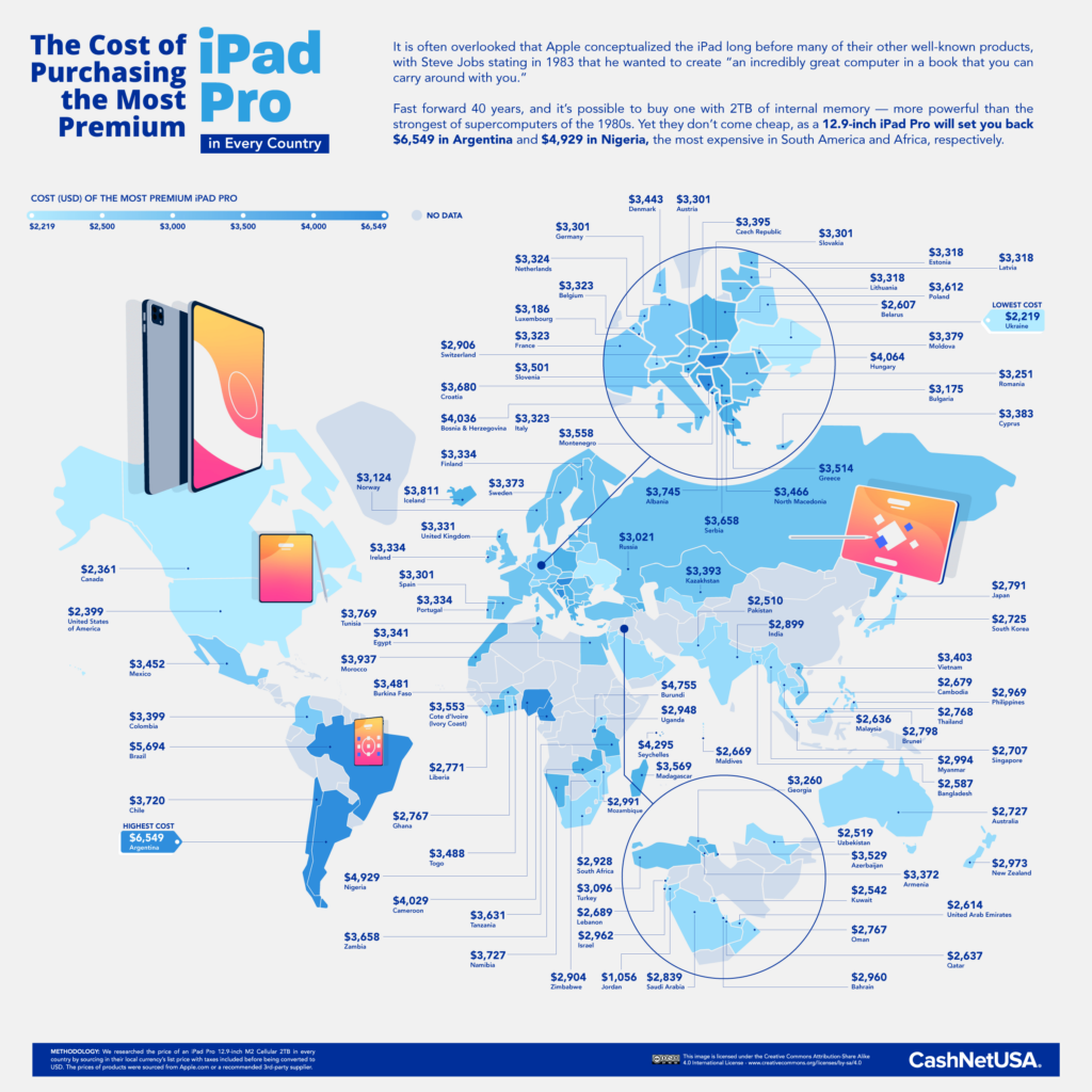 Where Is It the Most Expensive To Be an Apple Superfan? - CashNetUSA Blog